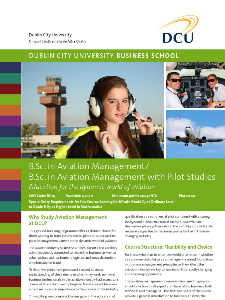 Aviation Management Program at DCU | PDF | Aviation | Business