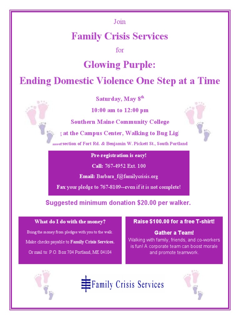 Walk To End DV Flyer | PDF