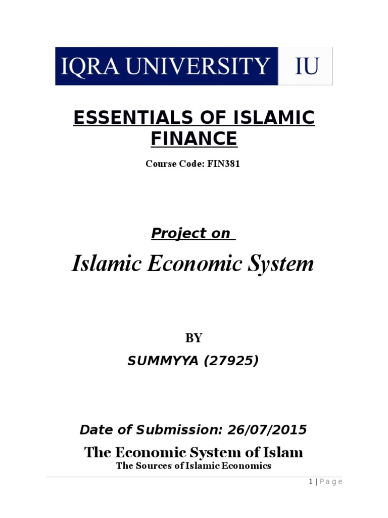 Islamic Finance | PDF | Sharia | God In Islam