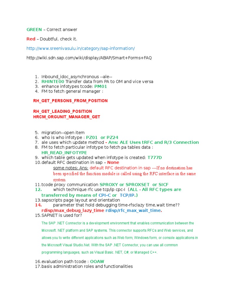 HR Abap Quetsions | PDF | Databases | Subroutine HR Abap Quetsions | PDF | Databases | Subroutine