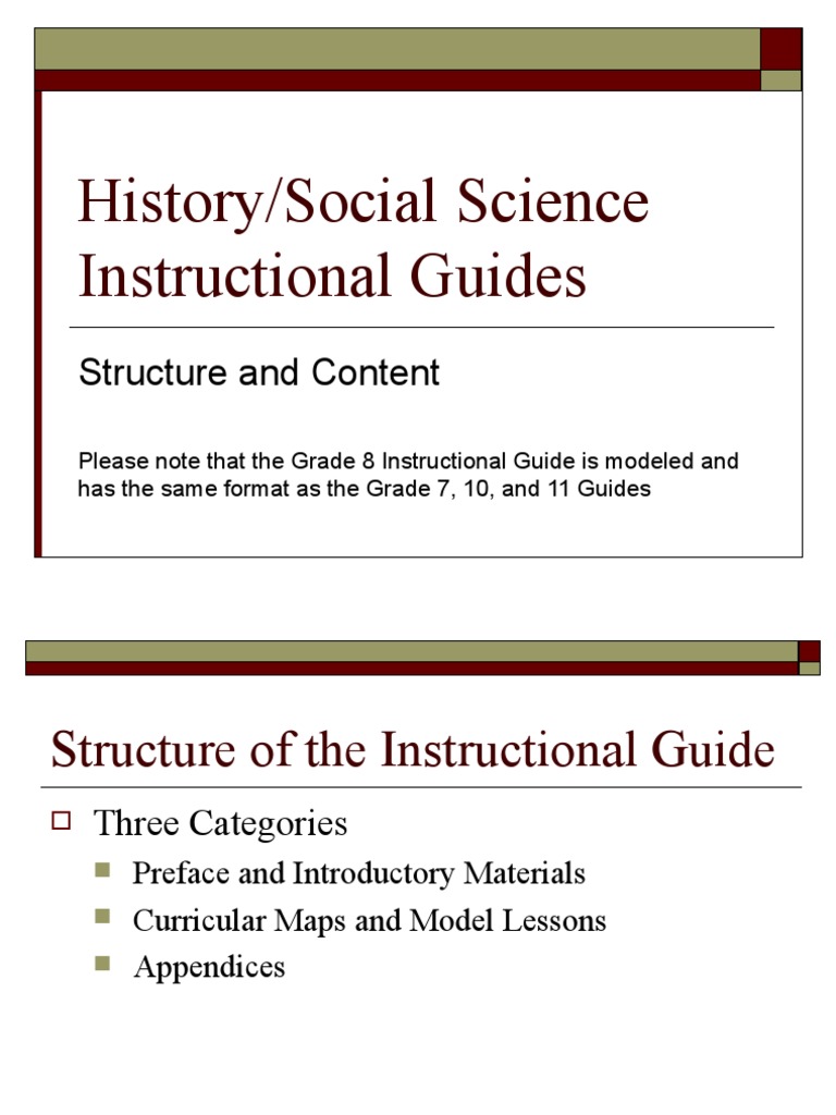 Instructional Guide Overview Rev | PDF | Curriculum | Teachers