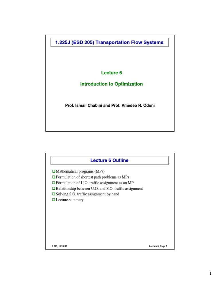 6 - Introduction To Optimization | Download Free PDF | Linear ...