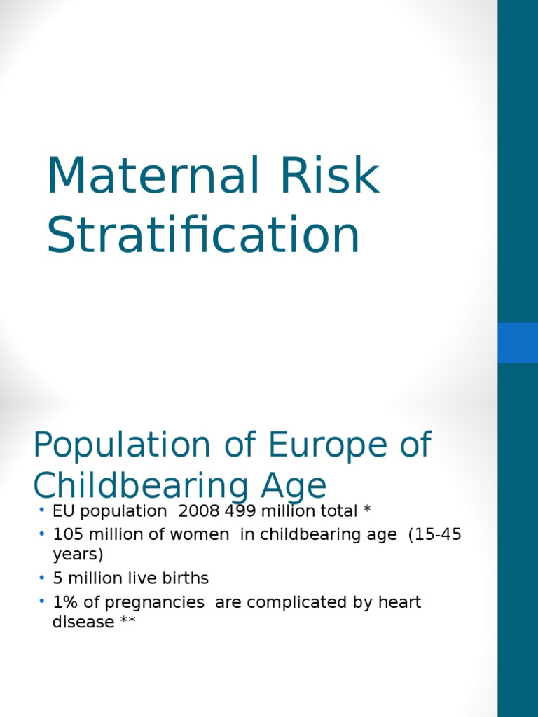 Maternal Risk Stratification | PDF | Caesarean Section | Heart