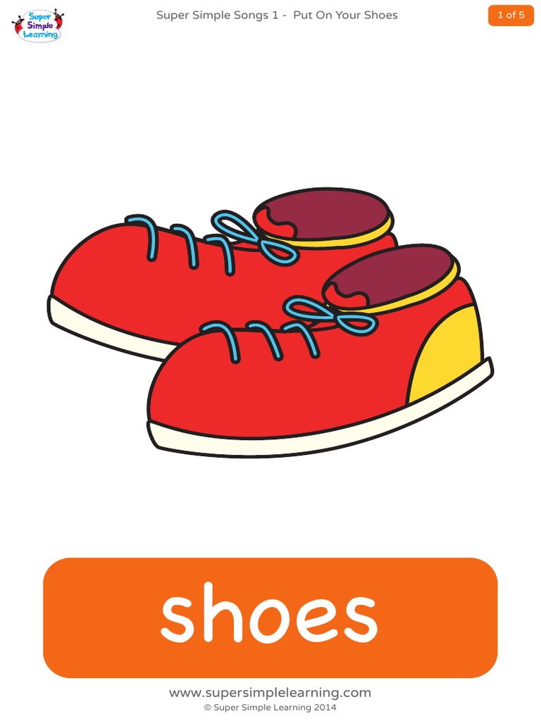 Put On Your Shoes Flashcards | PDF