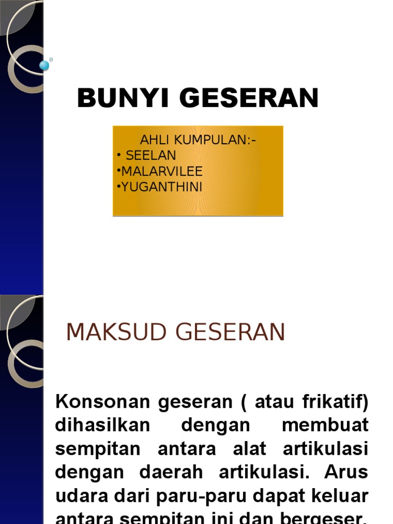 Bunyi Geseran | PDF