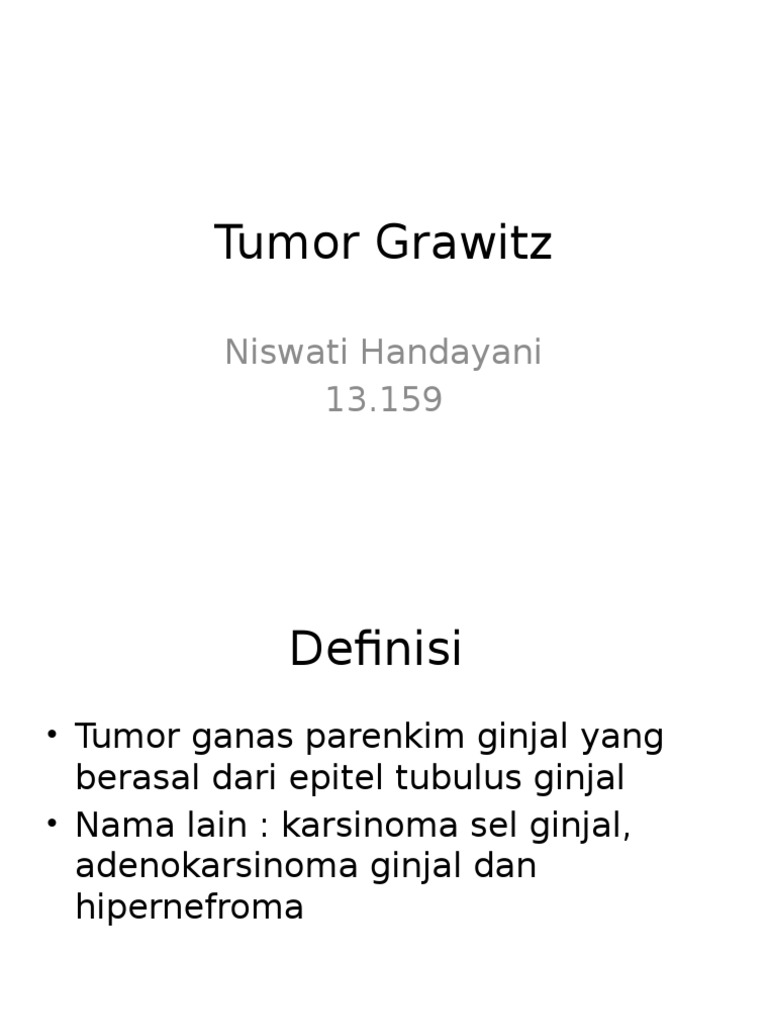 Tumor Grawitz | PDF