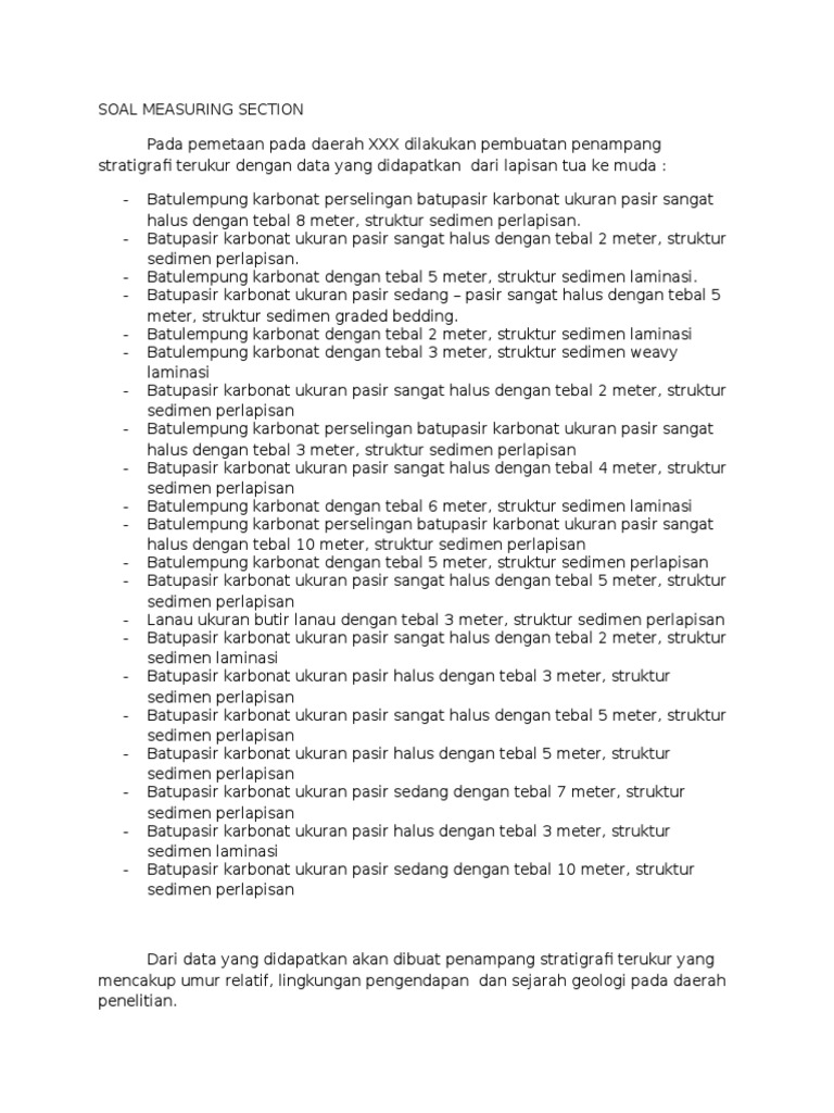Soal Measuring Section | PDF | Griya & Taman | Sains & Matematika