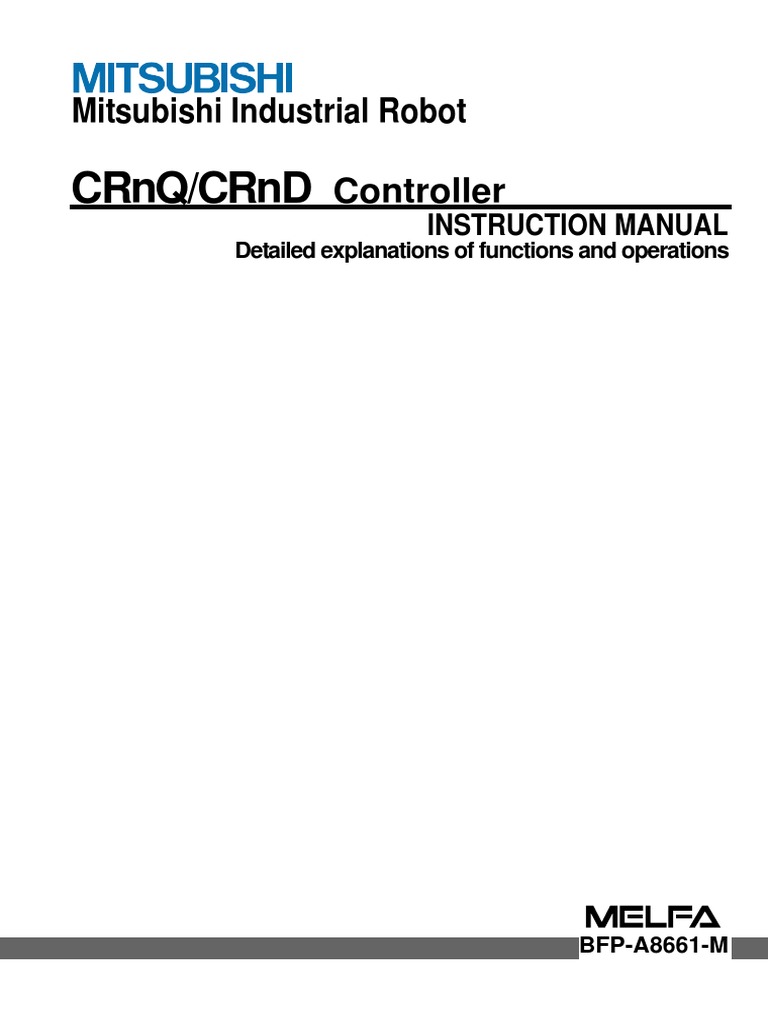 Melfa Basic V | PDF | Parameter (Computer Programming) | Input/Output