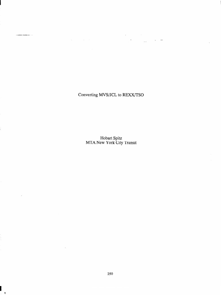 Converting JCL 2 REXX | PDF | Proprietary Software | Areas Of Computer Science