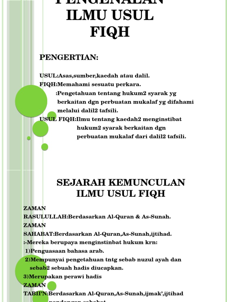 Pengenalan Ilmu Usul Fiqh Pdf
