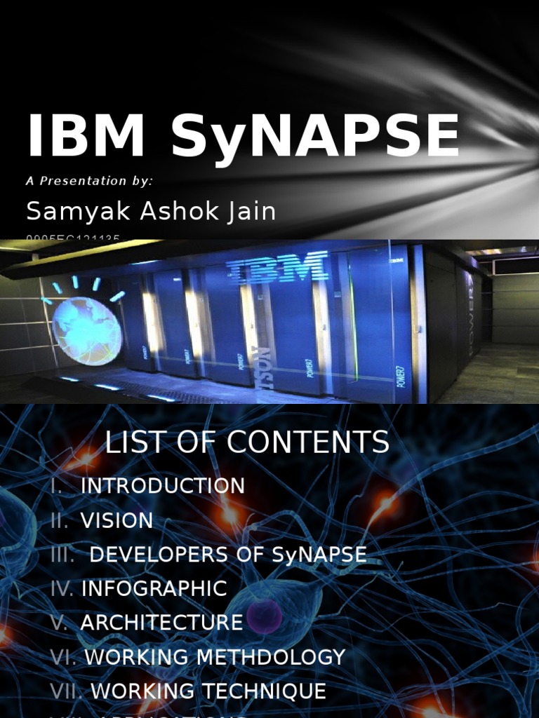 Ibm Synapse: Samyak Ashok Jain | PDF | Integrated Circuit | Watson (Computer)