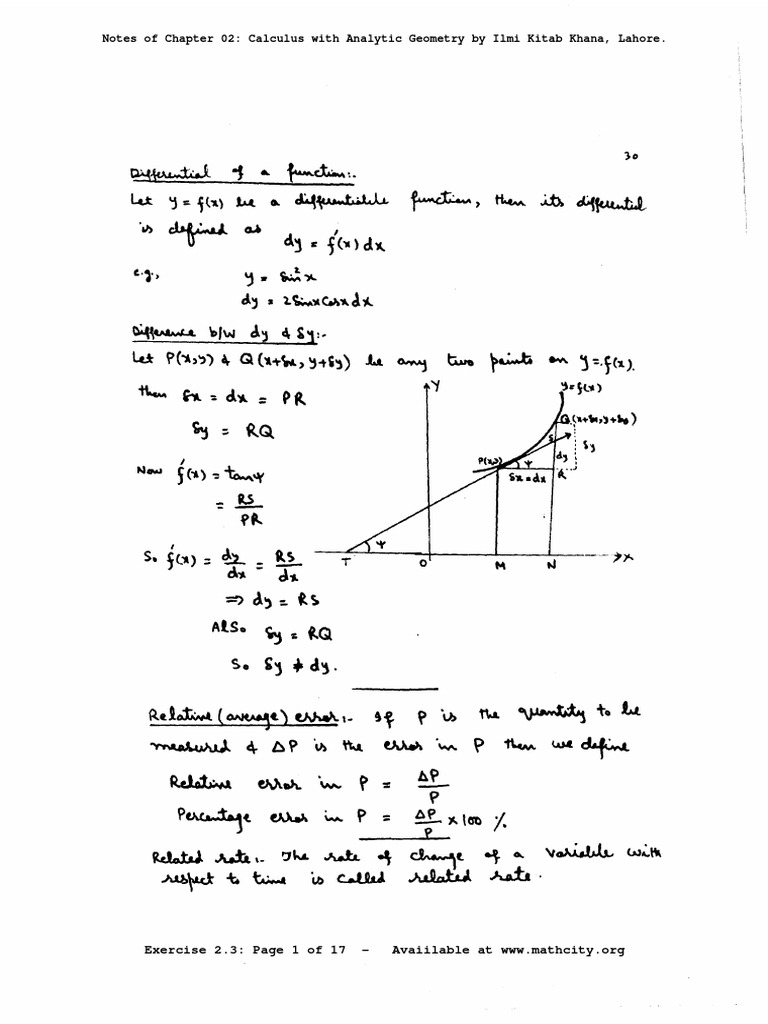 Chap02 Solutions Ex 2 3 Calculus | PDF