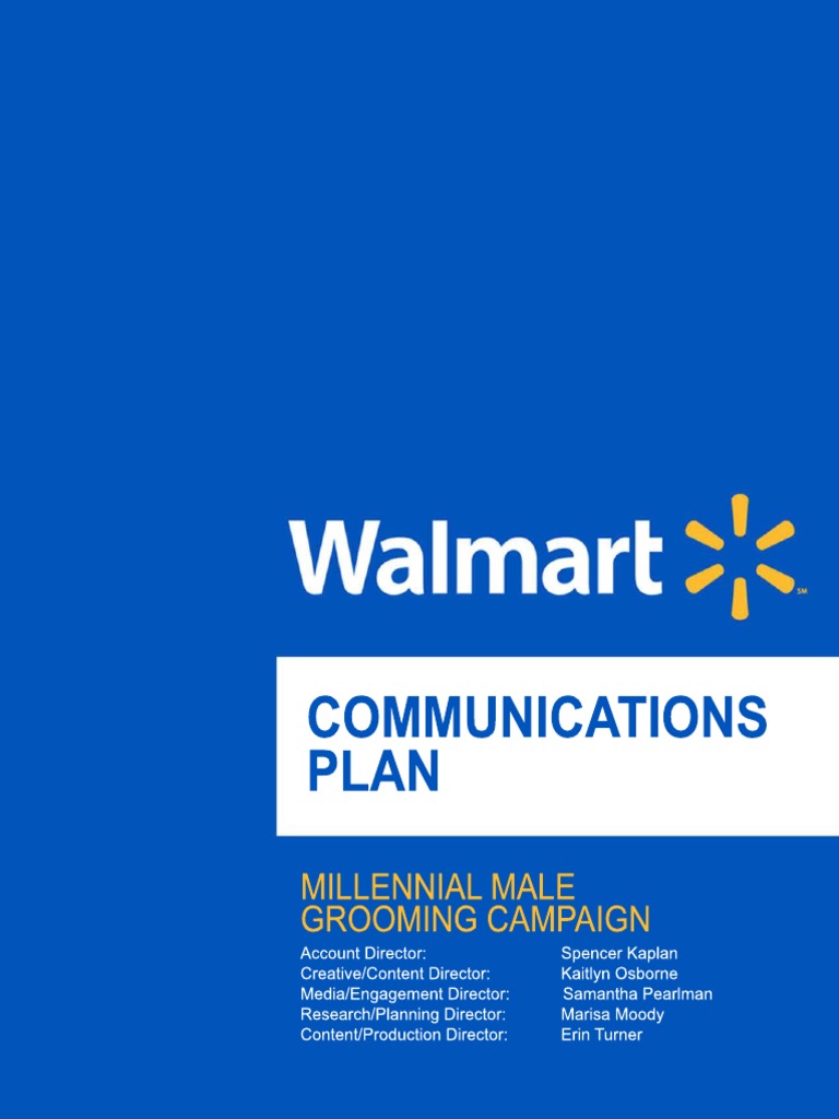 Walmart Communications Plan | Walmart | Brand
