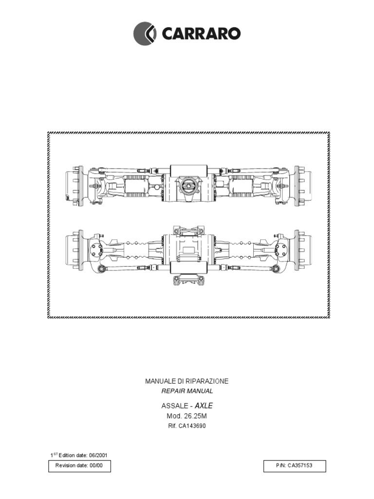 CARRARO Axle Repair Ca143690
