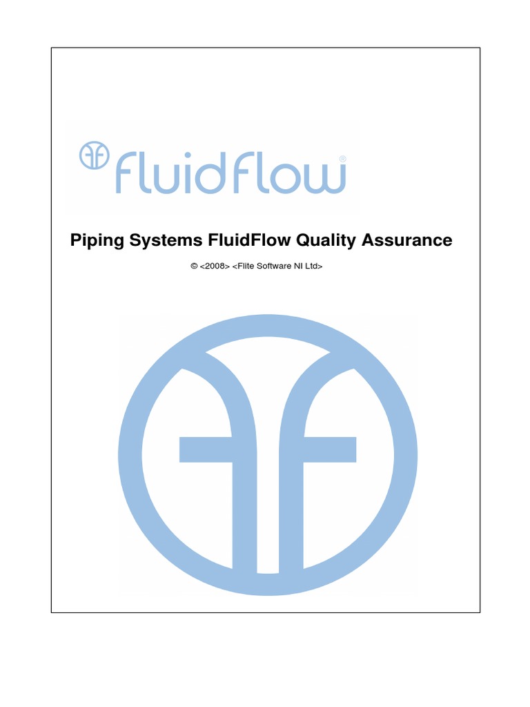 QA Piping Systems FluidFlow | PDF | Fluid Dynamics | Specification (Technical Standard)