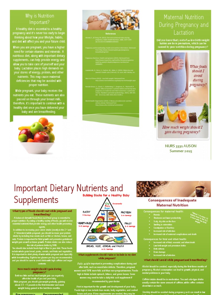Ob Pamphlet | PDF | Folic Acid | Diet & Nutrition