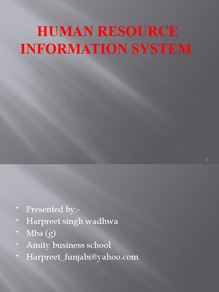 Understanding Human Resource Information Systems | PDF | Information ...