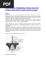 Perhitungan Pekerjaan Pondasi Footplat | PDF