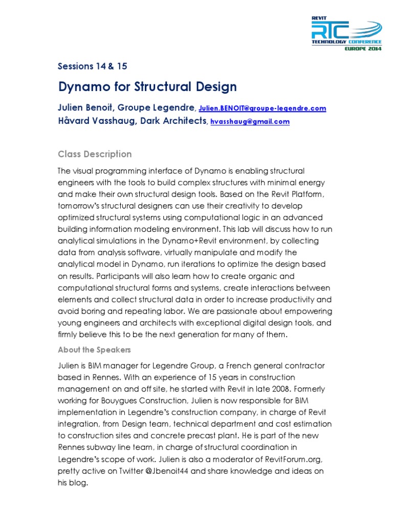 Dynamo for Young Engineers | PDF | Building Information Modeling ...