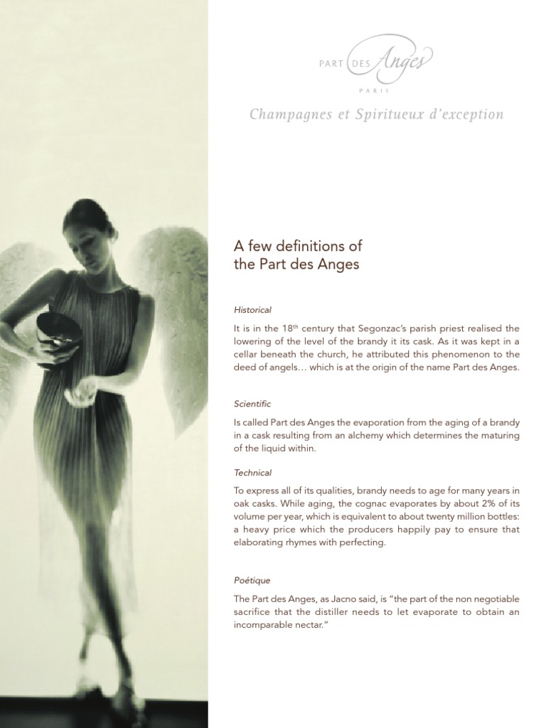 Understanding Part des Anges: Brandy's Essence | PDF | Champagne | Whisky
