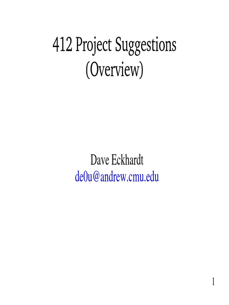 Cmu Projects | PDF | Operating System | File System