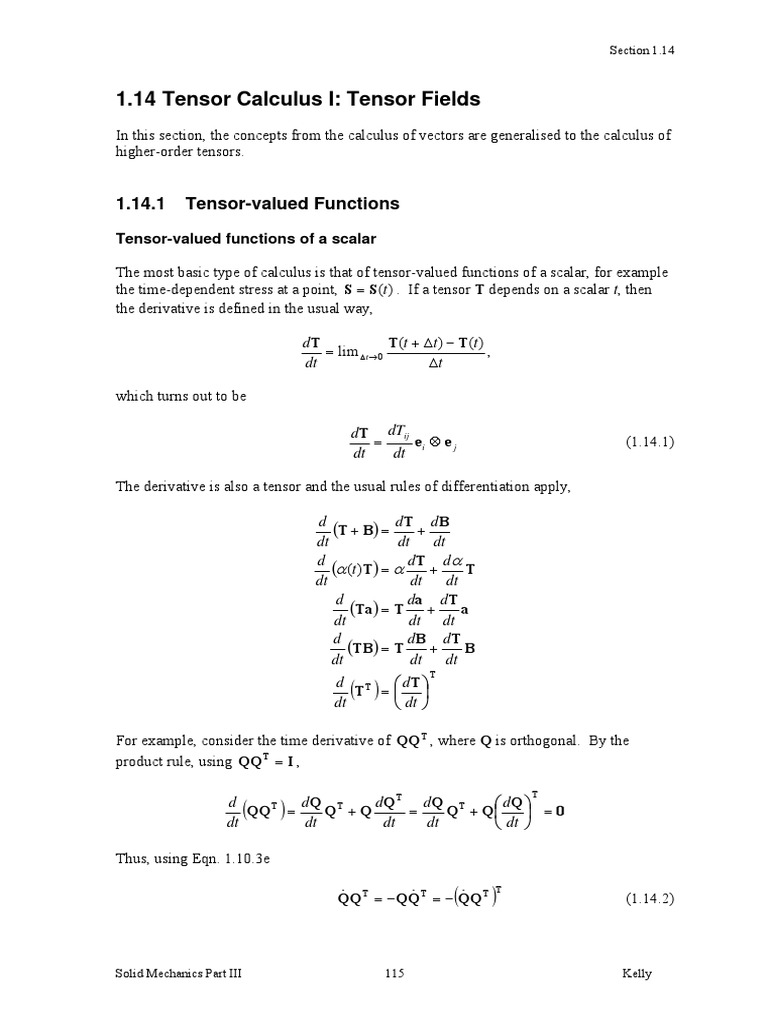 Vectors Tensors 14 Tensor Calculus | PDF | Divergence | Gradient