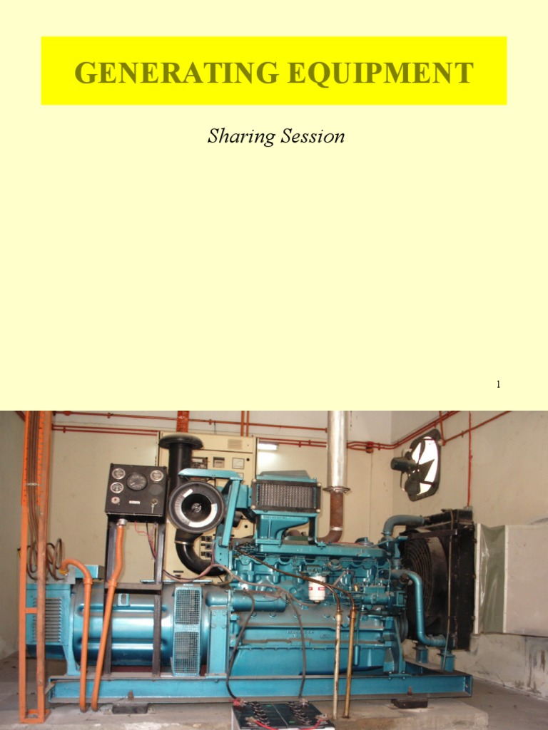 Generator Equipment Overview and Types | PDF | Machines | Electrical ...
