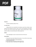 Dosis dan Indikasi Antrain Injeksi | PDF | Kesehatan Holistik