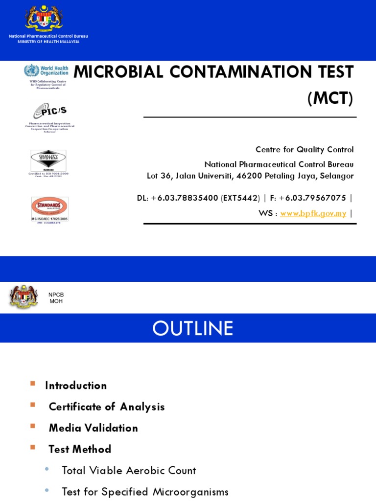Amv - Microbial Contamination Test (Mct) | Growth Medium | Colony ...
