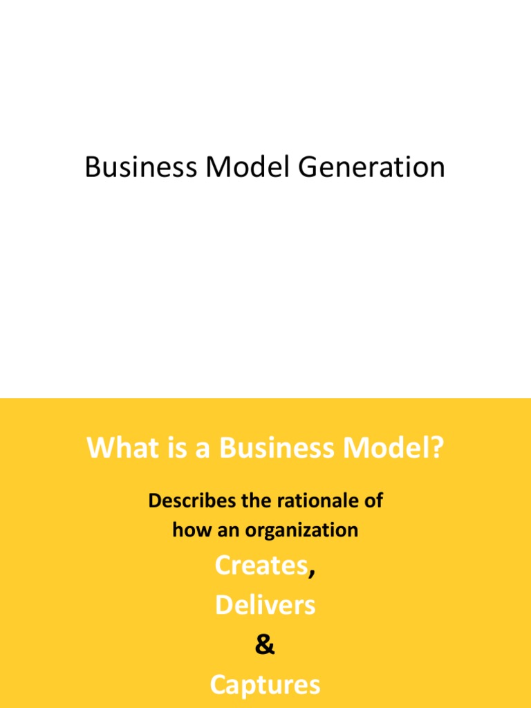 Business Model Generation | PDF | Business Model | Innovation