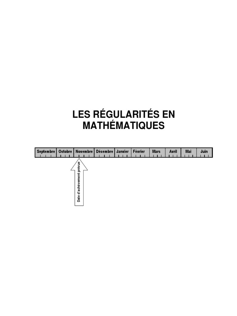 Chapitre Les Régularités Mathématiques | PDF | Multiplication ...