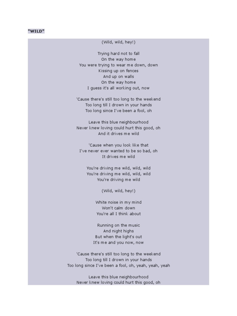 Troye Sivan's Blue Neighbourhood Lyrics | PDF | Song Structure | Leisure
