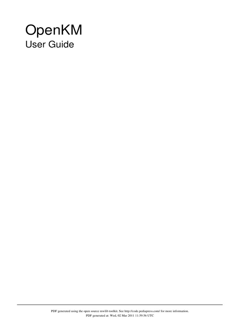 20110307091112!OpenKM - User Guide | PDF | Icon (Computing) | Computer File