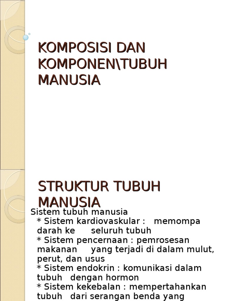 Struktur Dan Fungsi Tubuh Manusia | PDF | Kesehatan Holistik