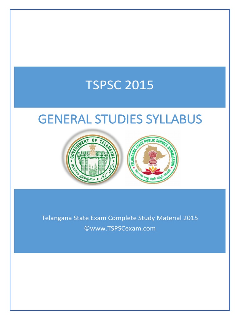 TSPSC Group 2 Syllabus | PDF | Emergency Management | Chemicals