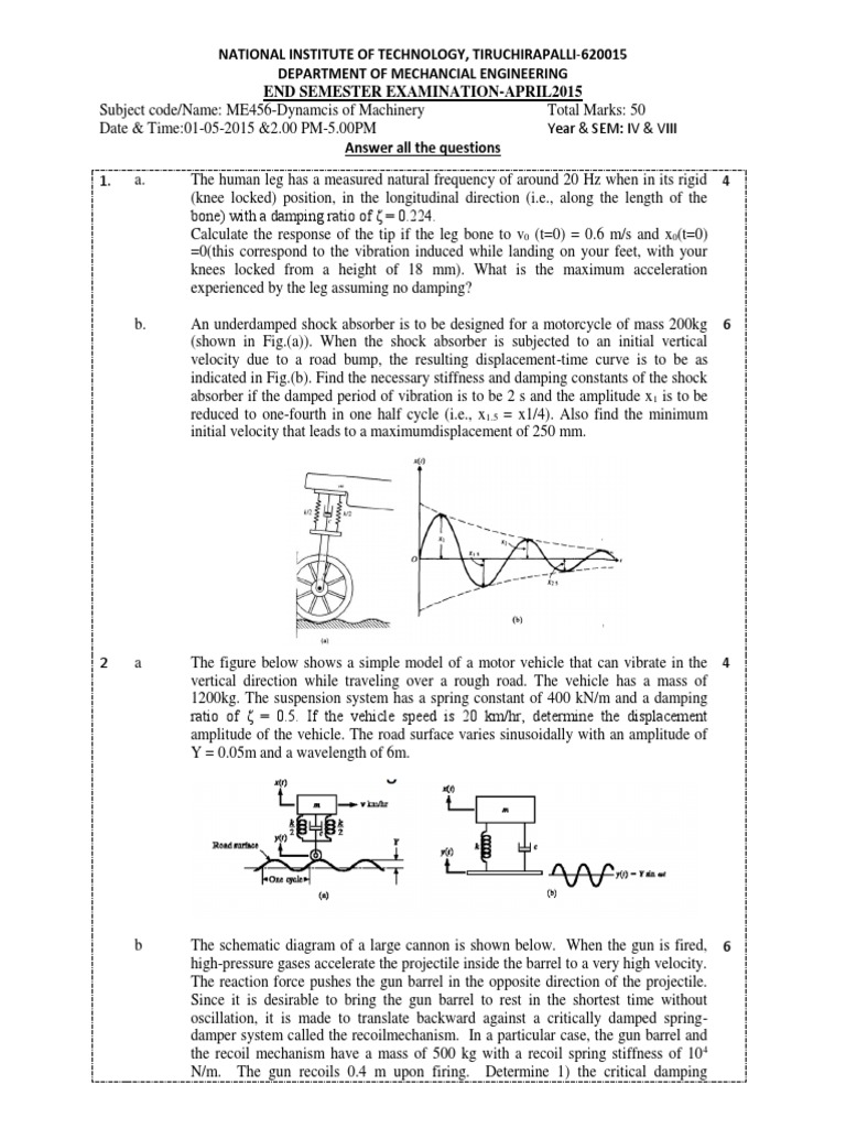 Vibration End | PDF | Classical Mechanics | Applied And Interdisciplinary Physics
