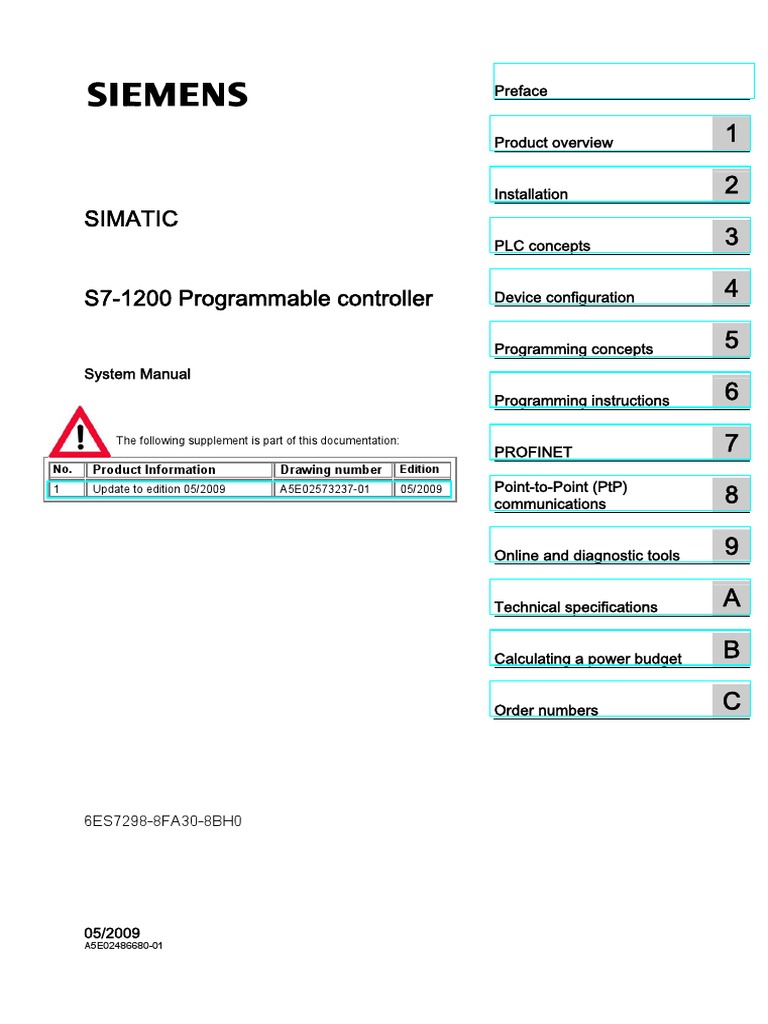 S7 1200 Manual | PDF | Programmable Logic Controller | Input/Output