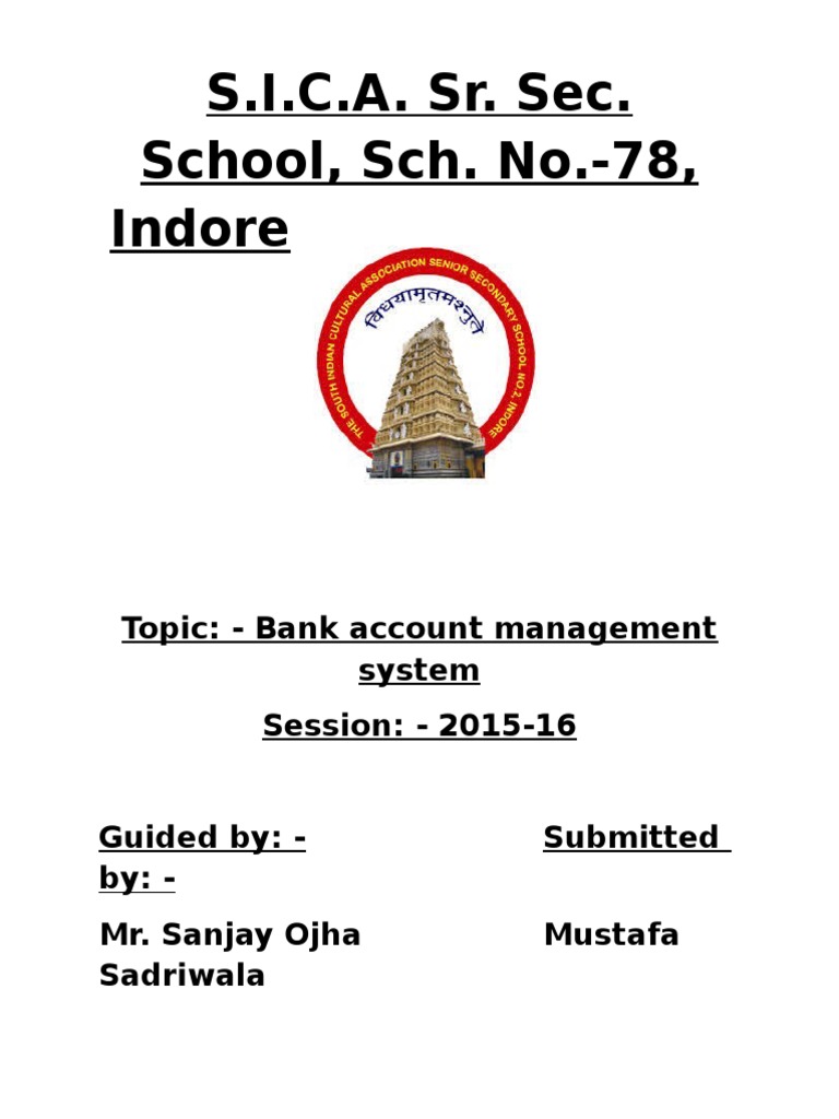 Computer Science Class 12 Project Pdf Object Oriented Programming C 