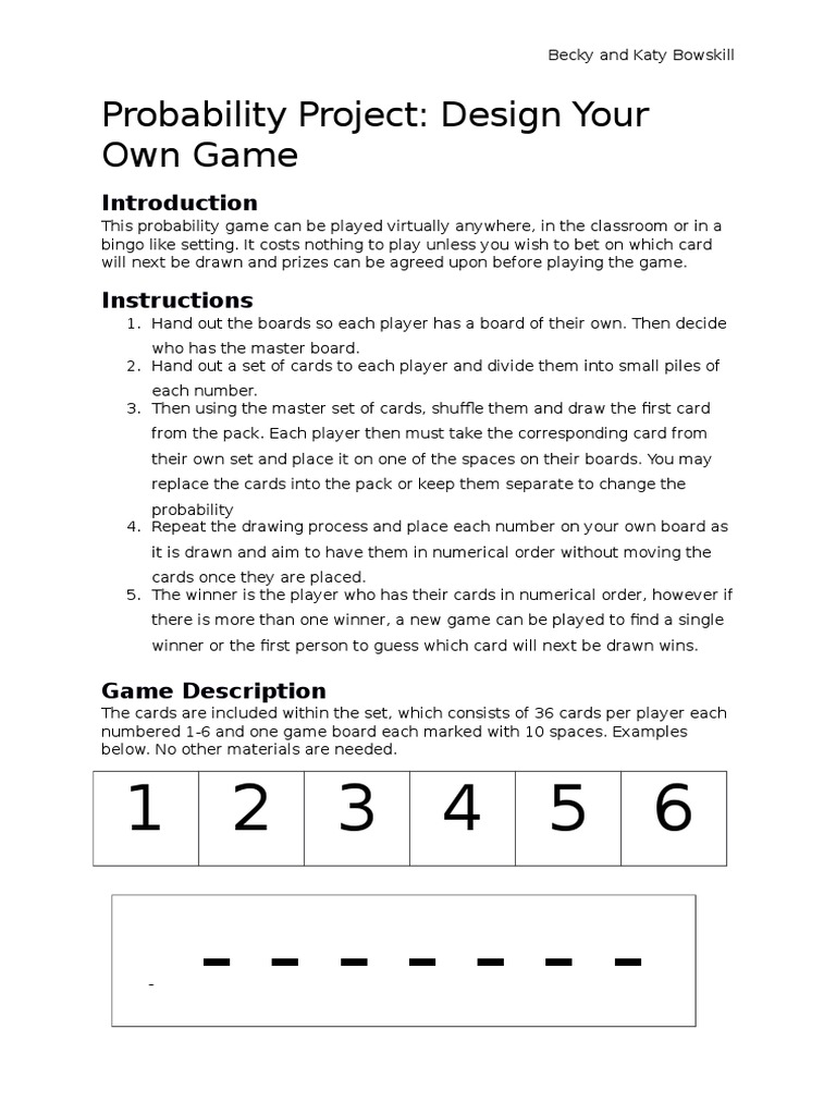 Probability Project | PDF