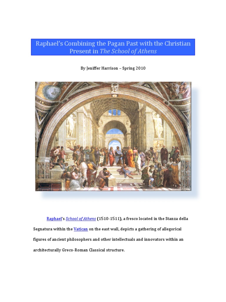 J Harrison Raphael School of Athens Final | PDF