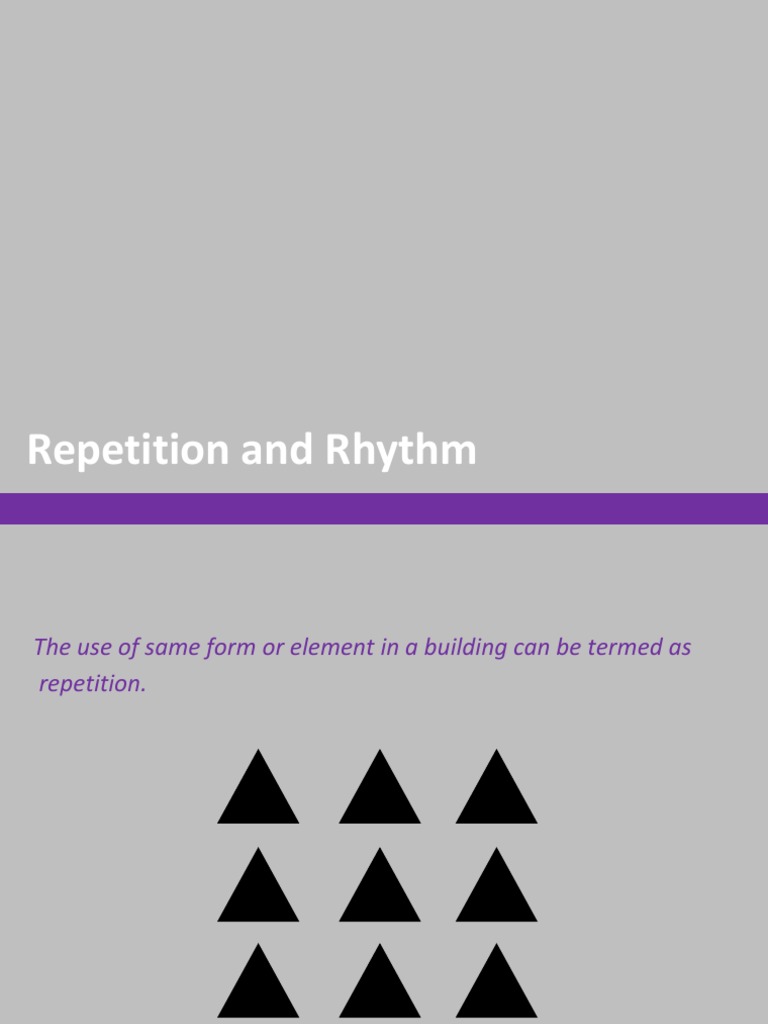 4.Repetition, Rhythm & Movement (1) | Rhythm | Shape