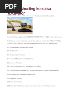 Komatsu Fault Codes Reference Guide | PDF | Throttle | Nozzle