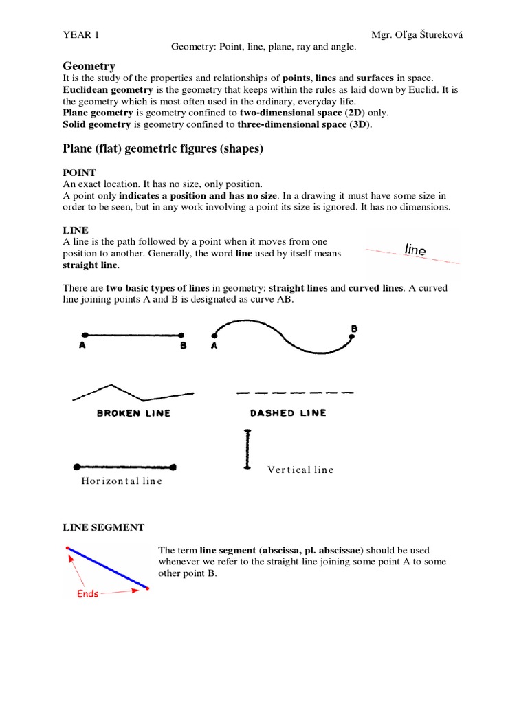Plane Shapes1 | PDF | Line (Geometry) | Angle