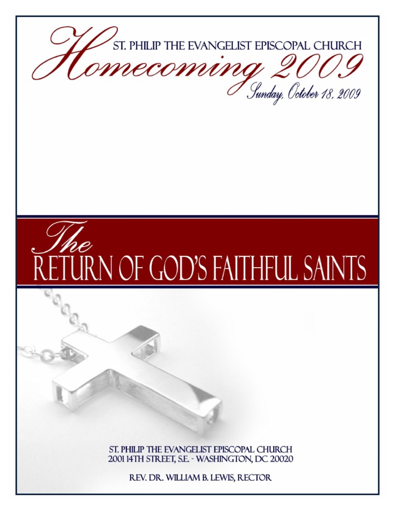 St. Philip Episcopal Church 122nd Homecoming Program (2009) | PDF ...