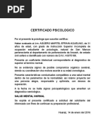 Certificado de Salud Mental... | PDF