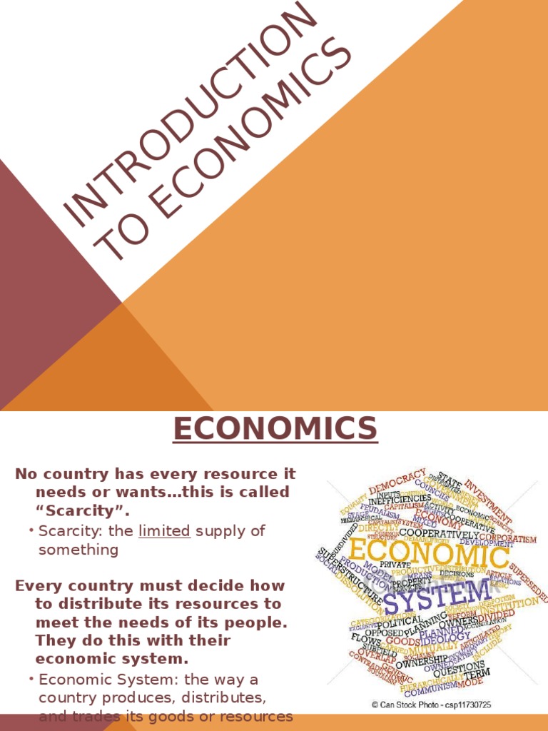 Introduction To Economics Notes | PDF | Economic System | Capitalism