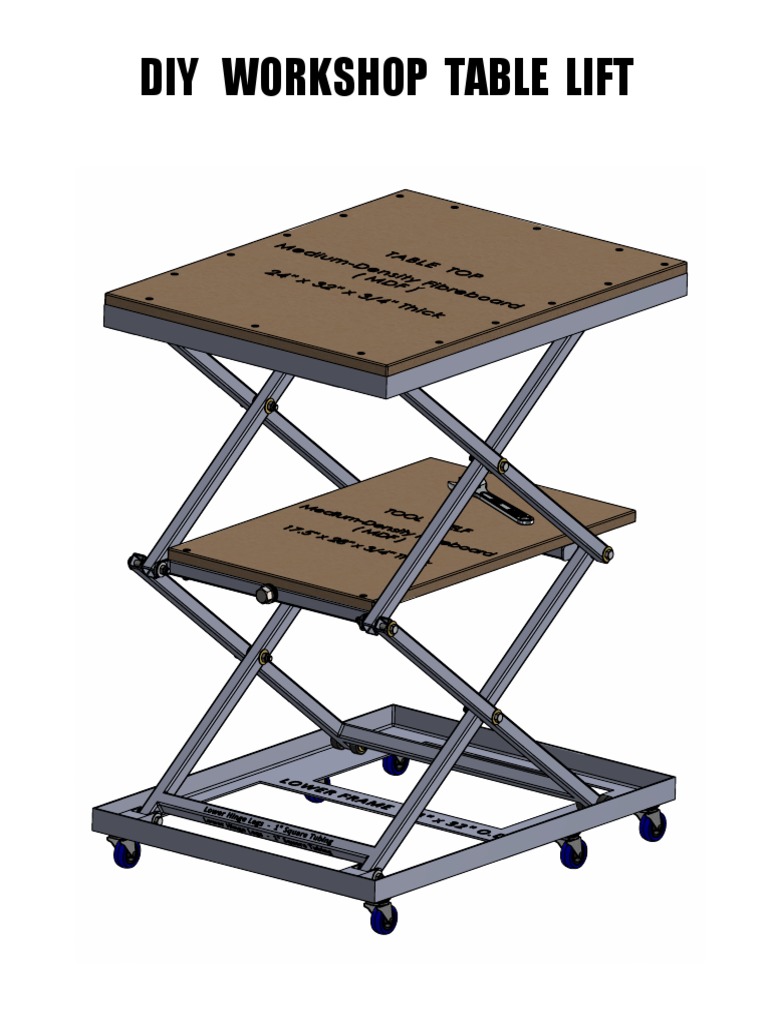 Lift Table DIY Plans | PDF