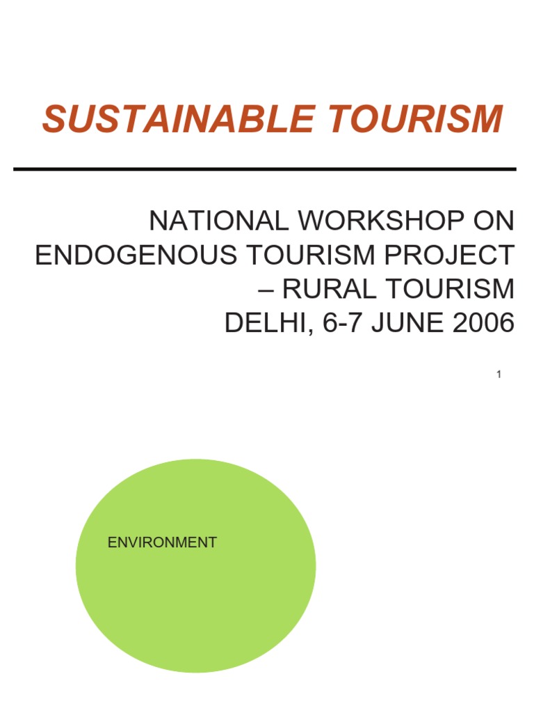 Sustainable Tourism | PDF | Sustainability | Tourism