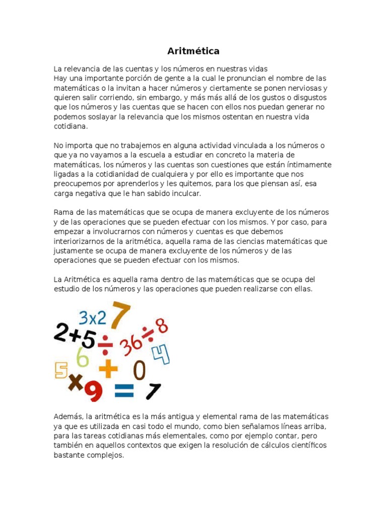 Aritmética