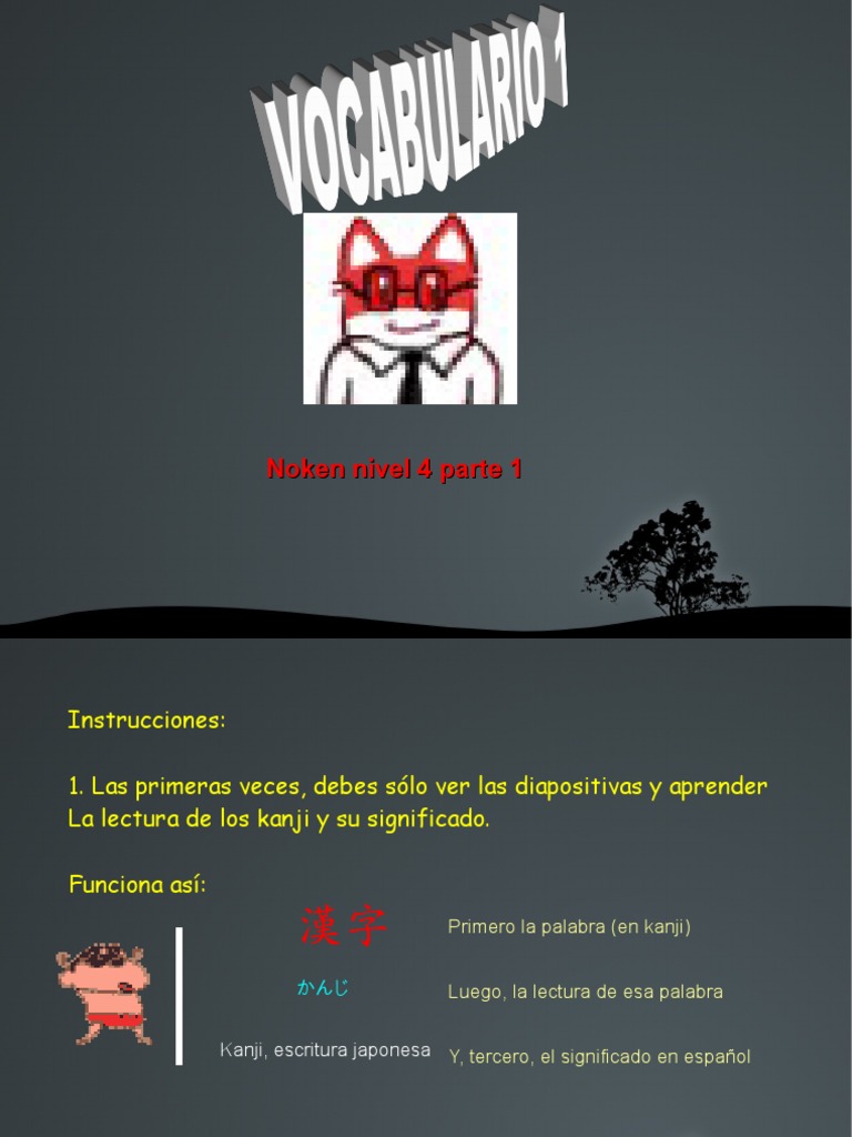 Noken Nivel 4: Kanji y Vocabulario | PDF | Japón | Idioma japonés